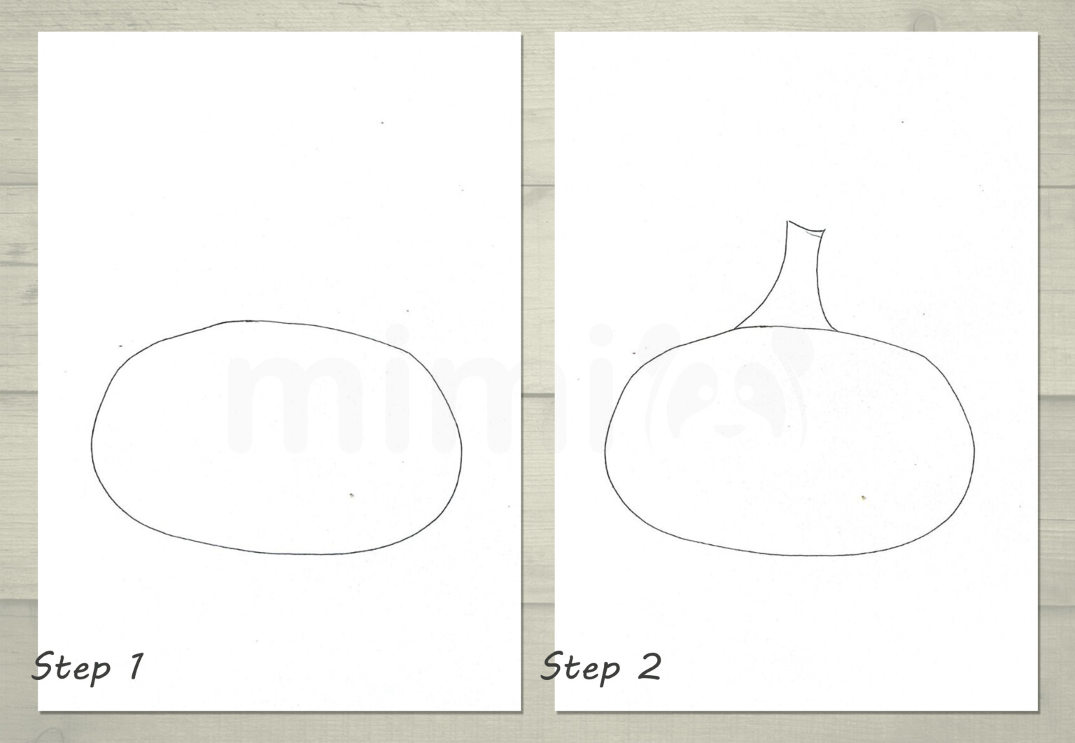 Pumpkin Drawing: Step-by-Step Tutorial | Mimi Panda