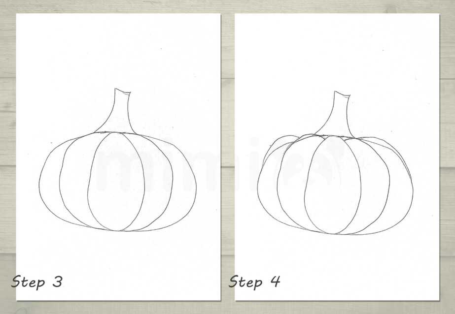 Pumpkin Drawing: Step-by-Step Tutorial | Mimi Panda