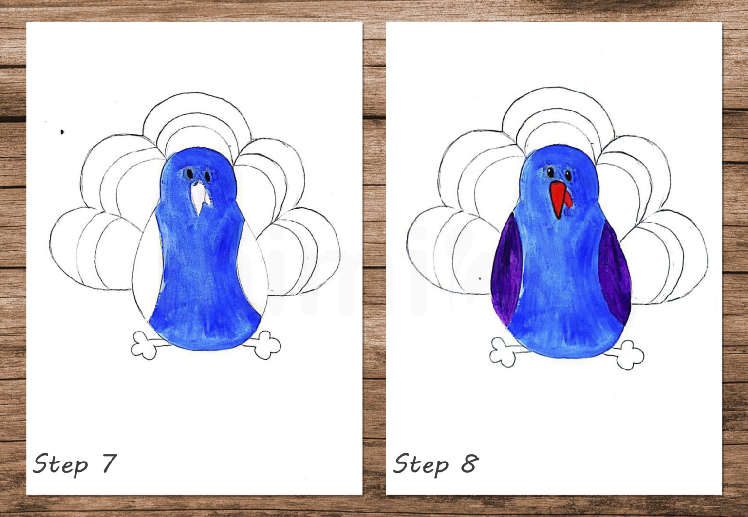 Turkey Drawing: How to Draw | Mimi Panda