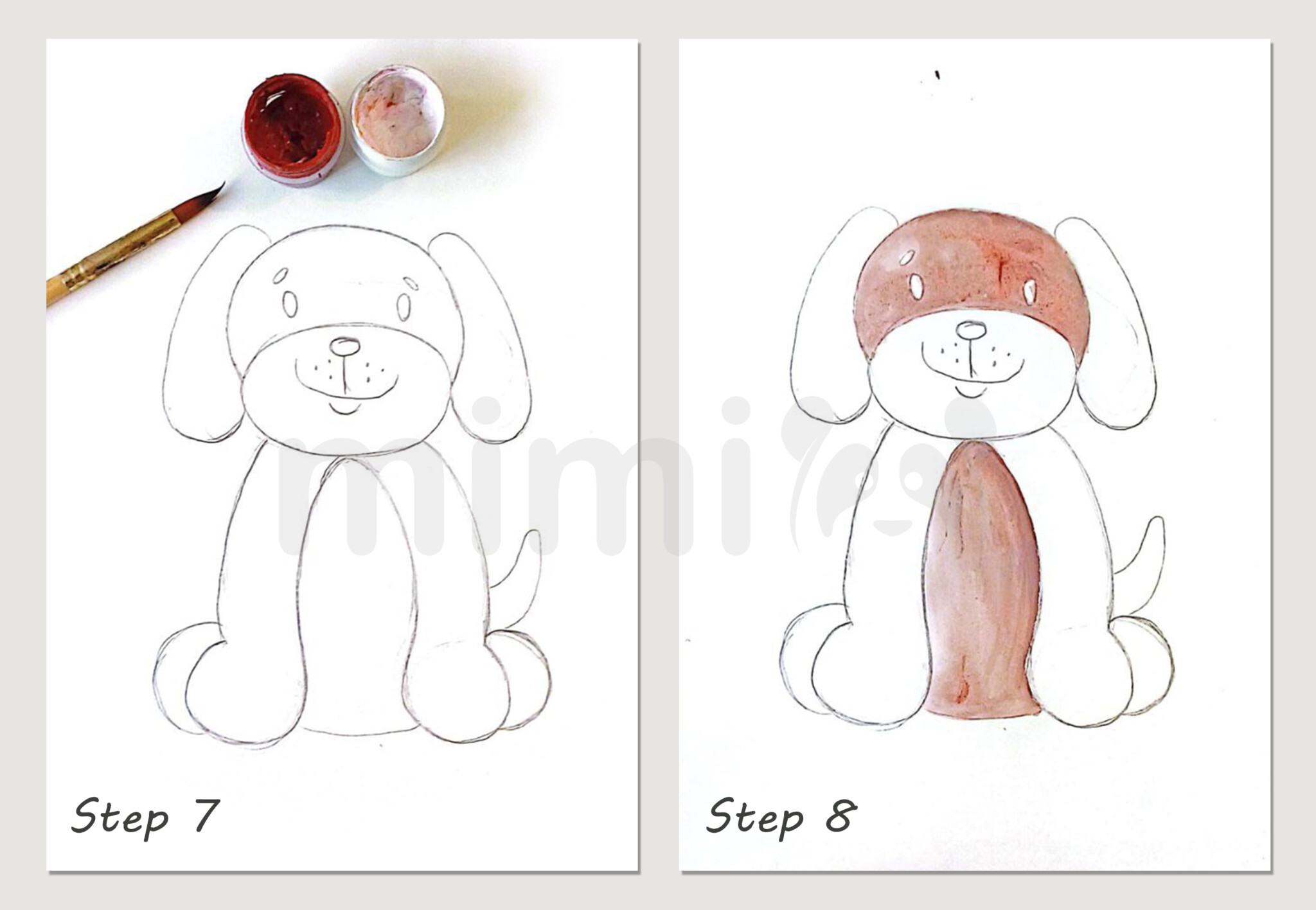 Dog Drawing: Step-by-Step Tutorial | Mimi Panda