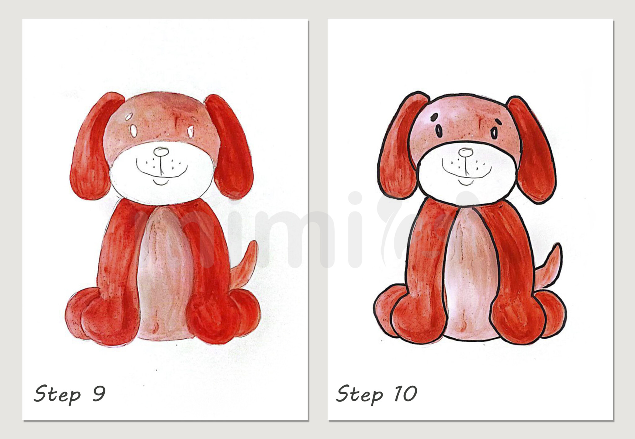 Dog Drawing: Step-by-Step Tutorial | Mimi Panda