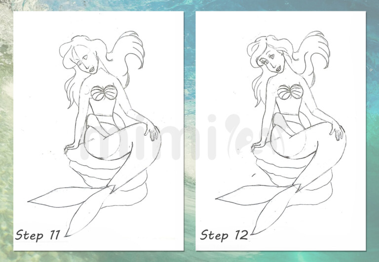 Mermaid Drawing: Step-by-Step Tutorial | Mimi Panda