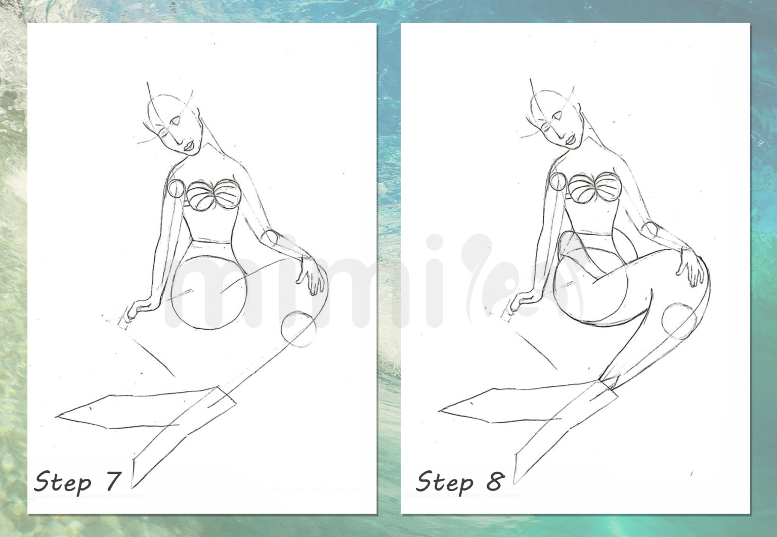 Mermaid Drawing: Step-by-Step Tutorial | Mimi Panda