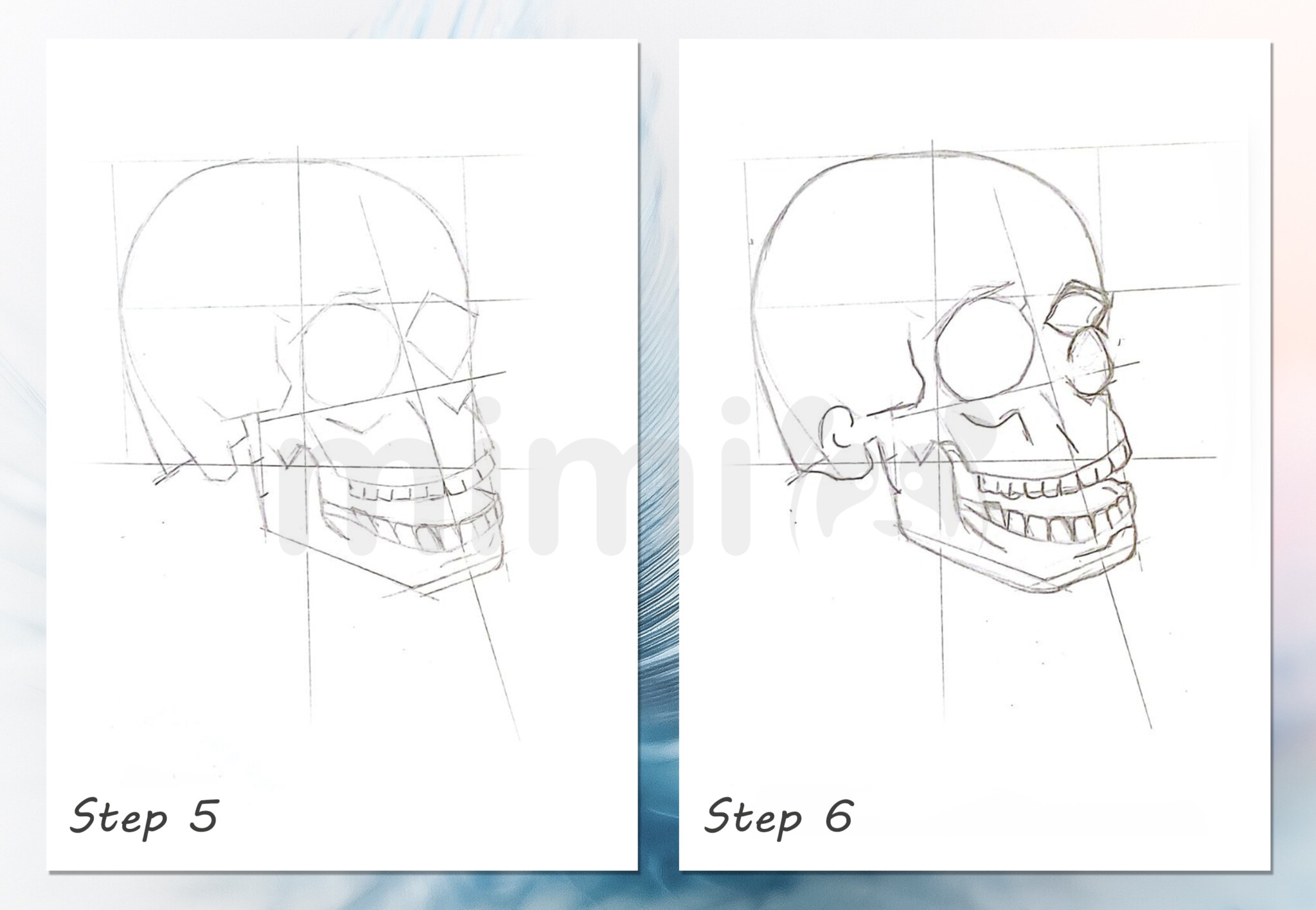 Skull Drawing: Step-by-Step Tutorial | Mimi Panda