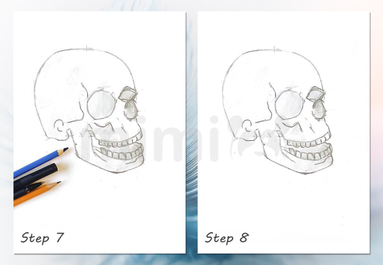 Skull Drawing: Step-by-Step Tutorial | Mimi Panda