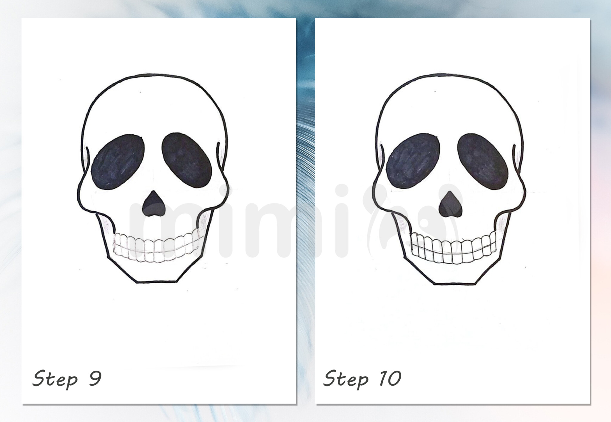 Skull Drawing: Step-by-Step Tutorial | Mimi Panda