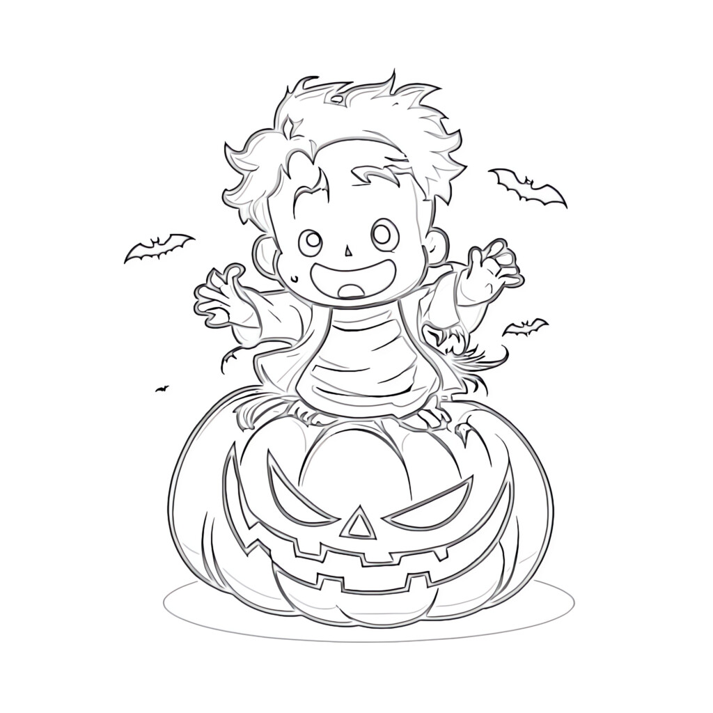 Printable Frankenstein Coloring Page - Mimi Panda