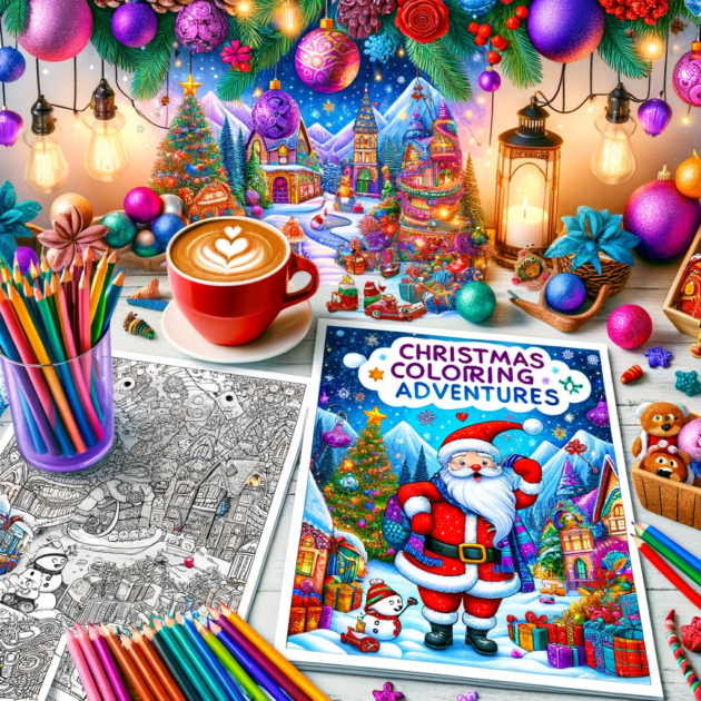 Magical Christmas Coloring Journey with Mimi Panda