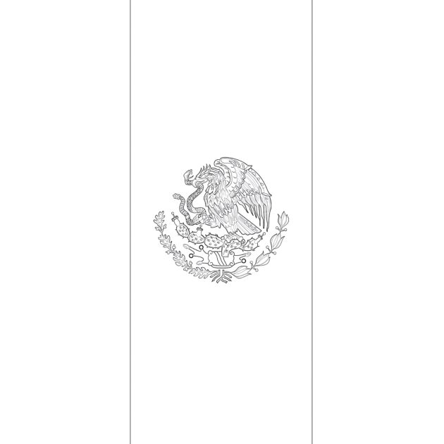 Mexican Flag | Coloring Pages Mimi Panda