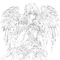 Anime Angel Coloring Page | Coloring Pages Mimi Panda