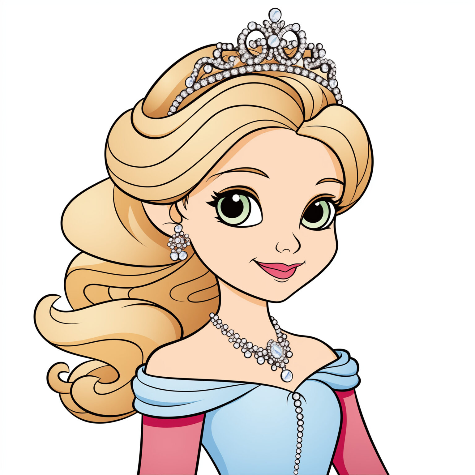 Free Princess Coloring Page | Coloring Pages Mimi Panda