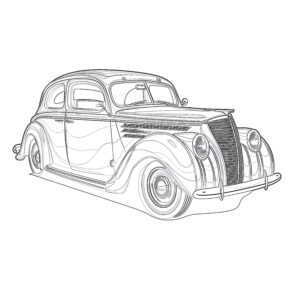 Adult Car Coloring Pages | Coloring Pages Mimi Panda