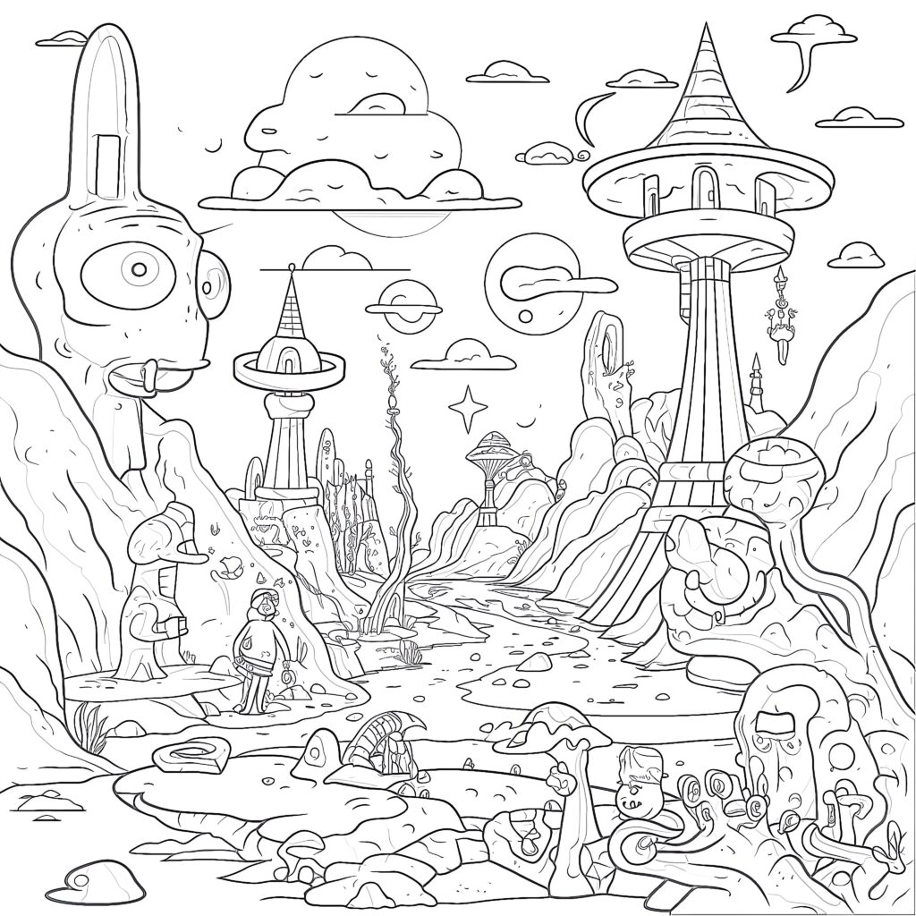 Adult Cartoon Coloring Pages | Coloring Pages Mimi Panda