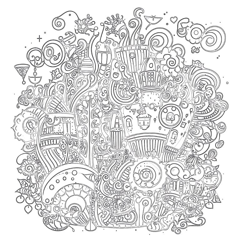 Adult Coloring Finished Coloring Page | Coloring Pages Mimi Panda