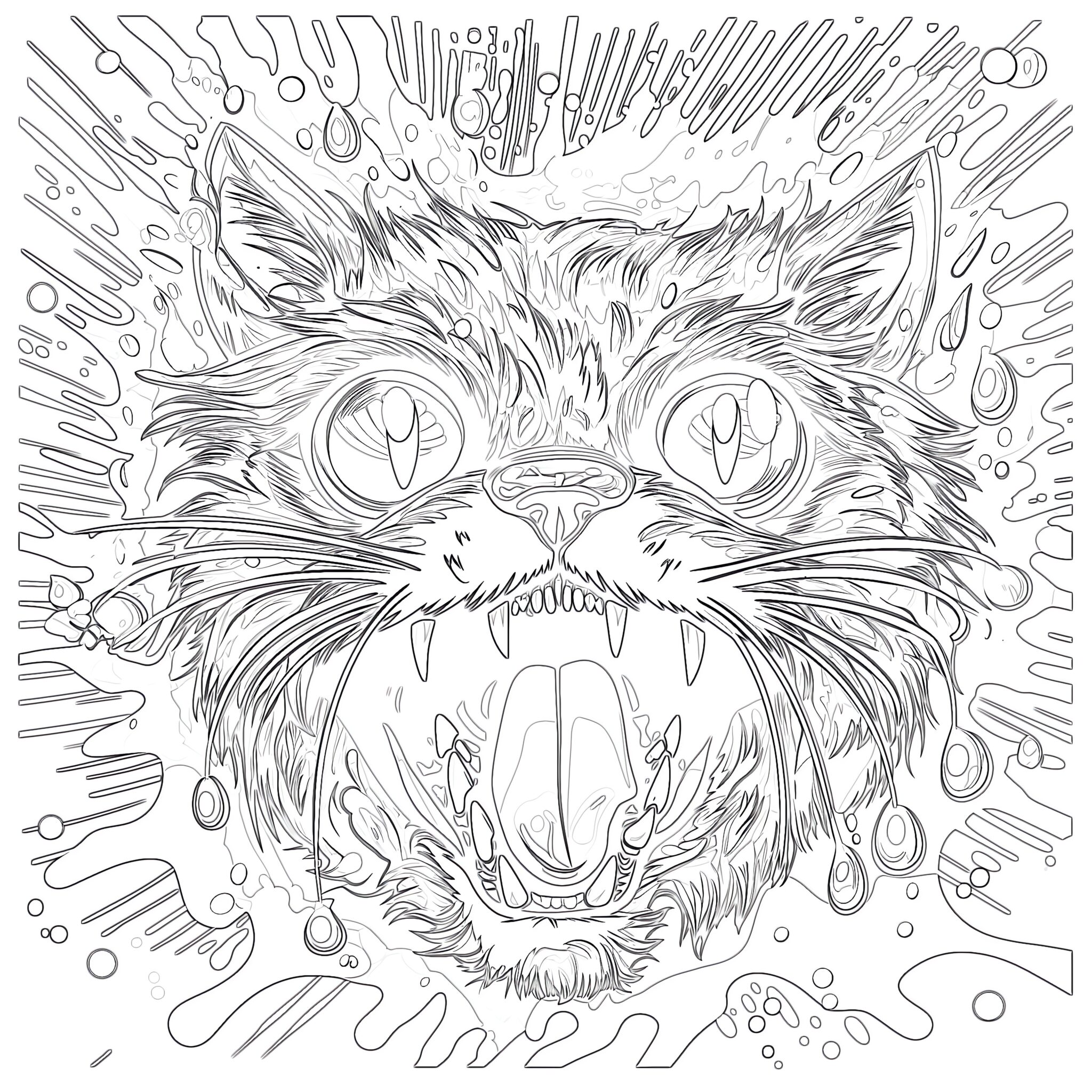 Adult Coloring Funny Page | Coloring Pages Mimi Panda