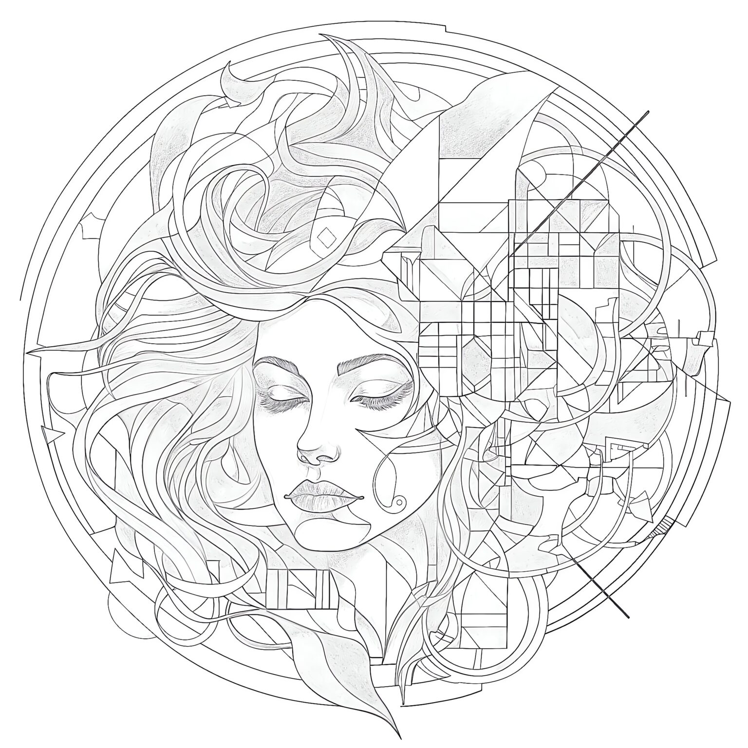 Adult Coloring Pages Summer | Coloring Page Mimi Panda