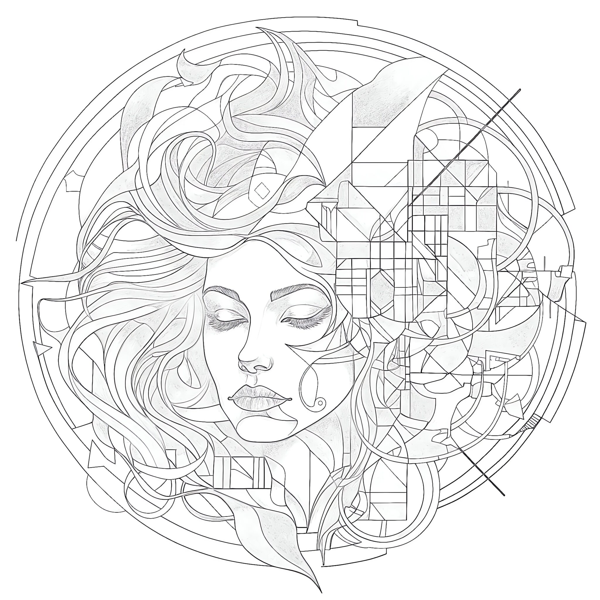 Adult Coloring Pages Summer | Coloring Page Mimi Panda