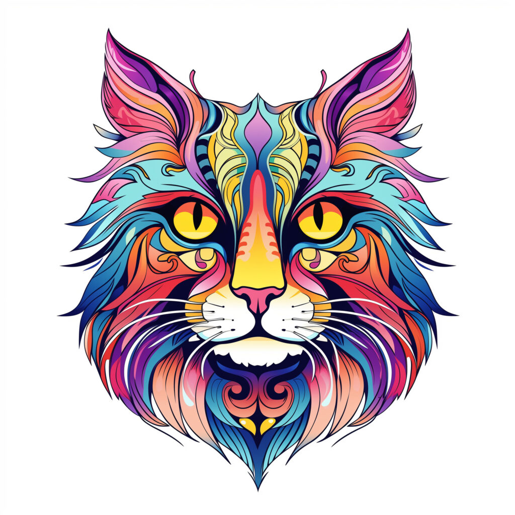 Space Cat Coloring Page | Coloring Pages Mimi Panda