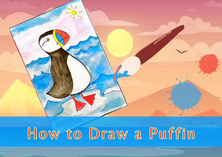 Hoe Een Papegaaiduiker Te Teken: Schattige Kustvogels Tot Leven Brengen ...