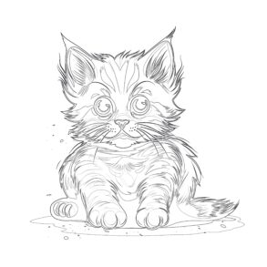 Different Cat Paws Coloring Page | Coloring Pages Mimi Panda