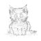 Different Cat Paws Coloring Page | Coloring Pages Mimi Panda