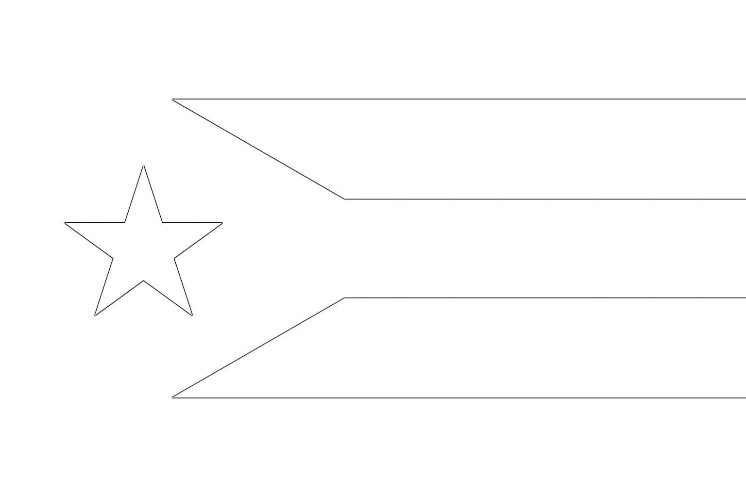 Puerto Rico Flag Coloring Page | Coloring Pages Mimi Panda