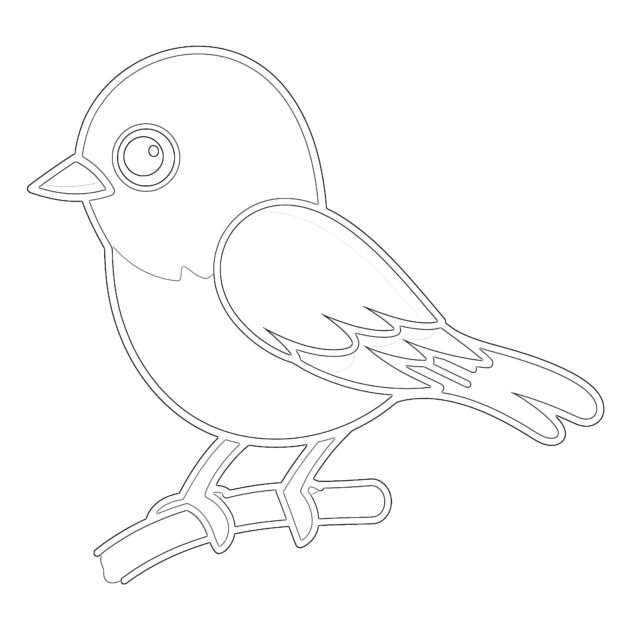 Bird Coloring Pages For Preschoolers | Coloring Pages Mimi Panda