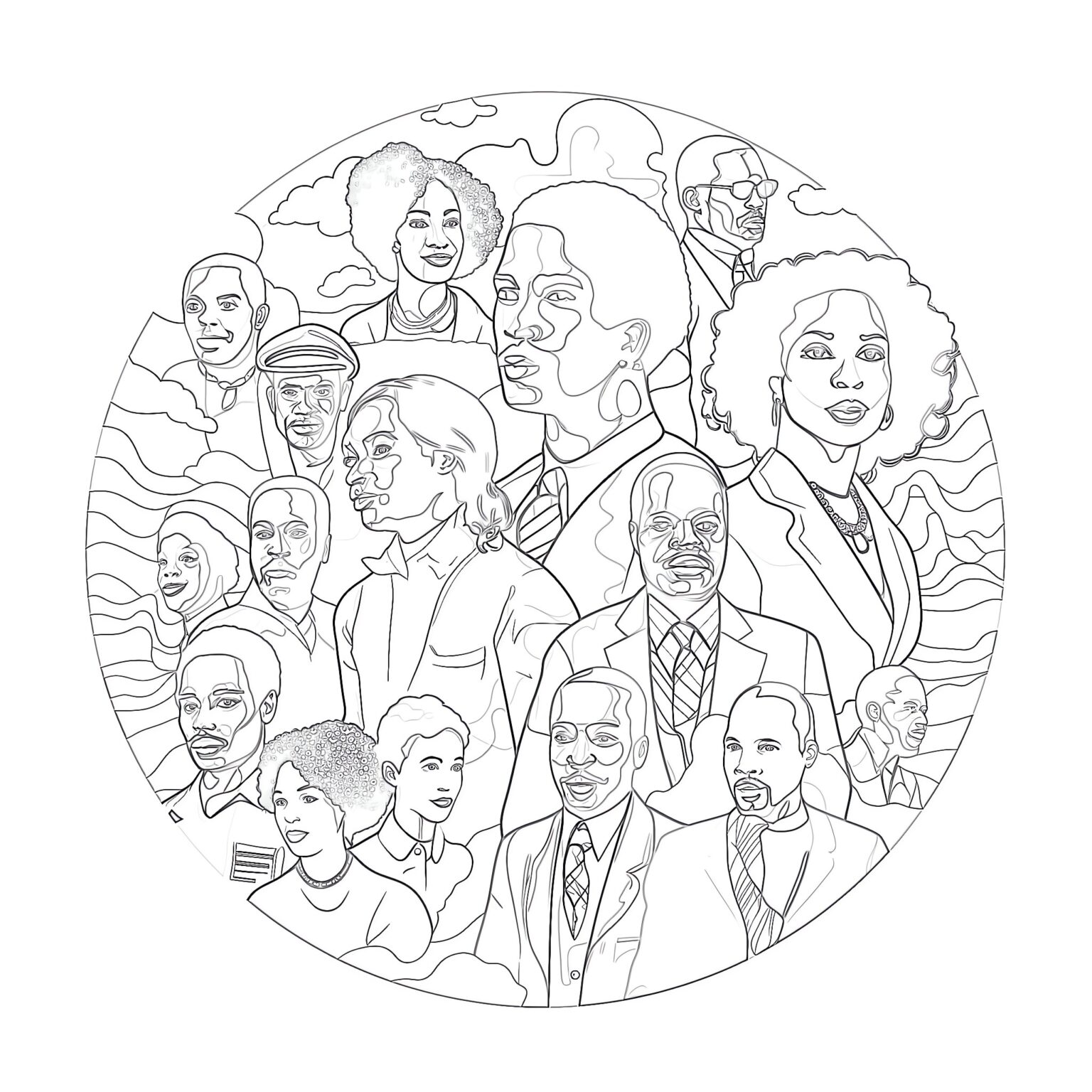 African American Coloring Pages Celebrating Diversity And Fostering