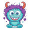 Love Monster Coloring Page | Coloring Pages Mimi Panda