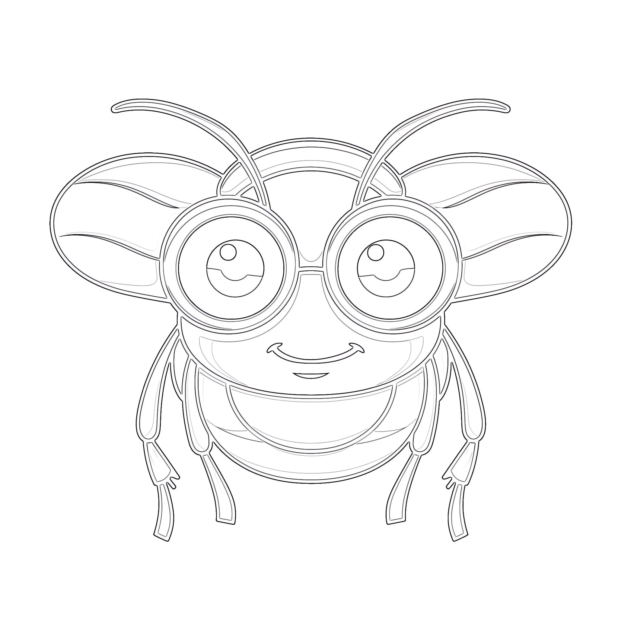 Bug Printable Coloring Pages | Coloring Pages Mimi Panda