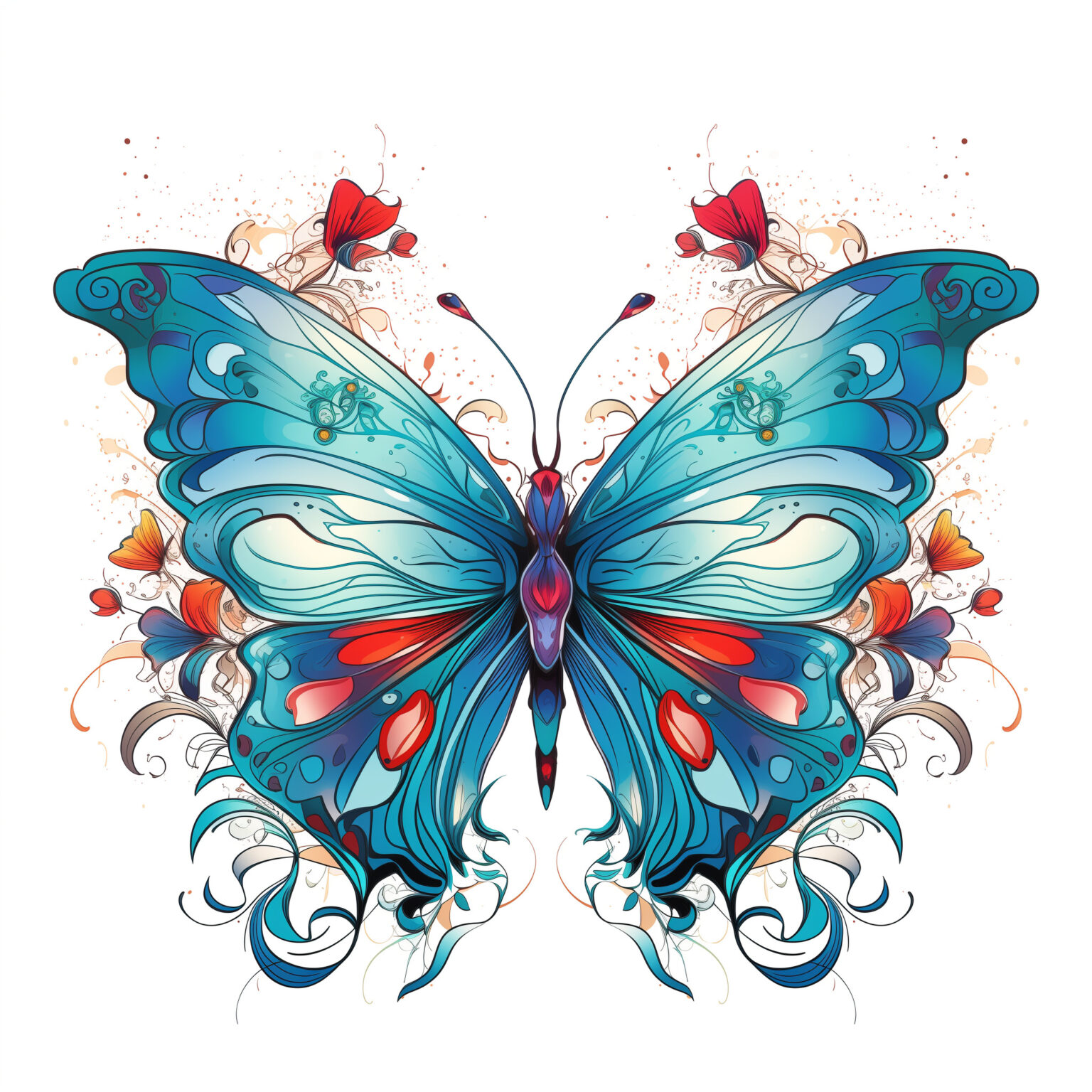 Butterfly Metamorphosis Coloring Page | Coloring Pages Mimi Panda