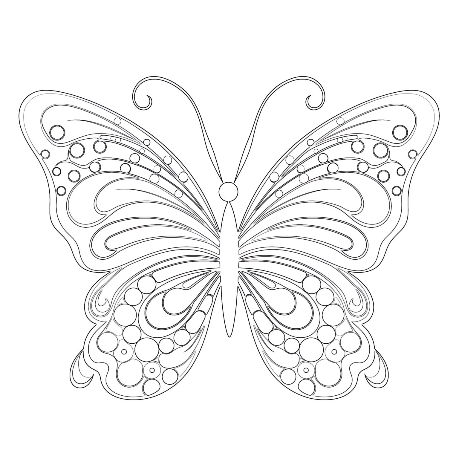 Butterfly Rainbow Coloring Page | Coloring Pages Mimi Panda
