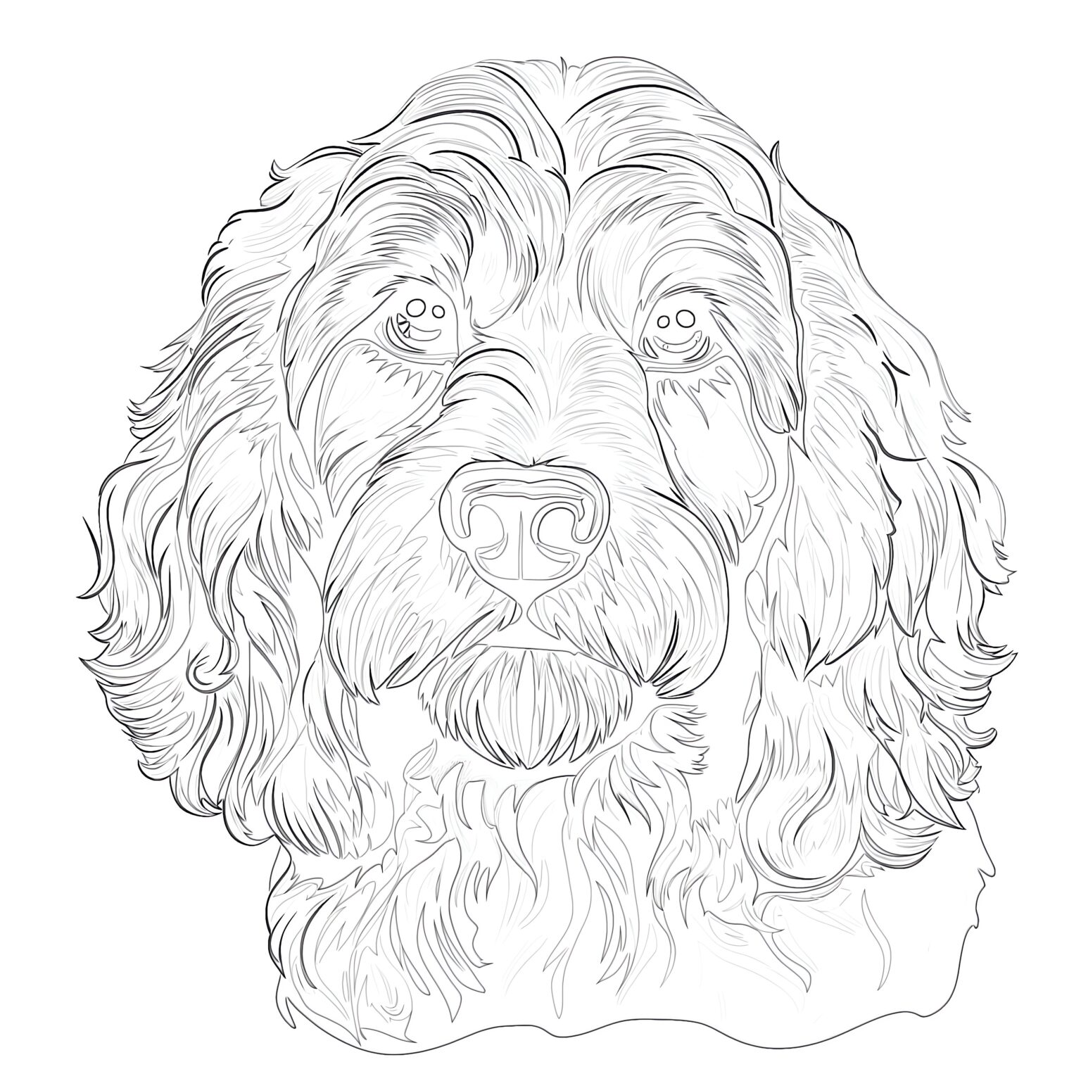 Cockapoo Coloring Pages | Coloring Pages Mimi Panda