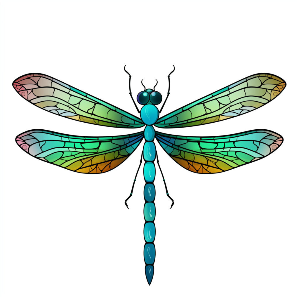 Coloring Page Dragonfly | Coloring Pages Mimi Panda