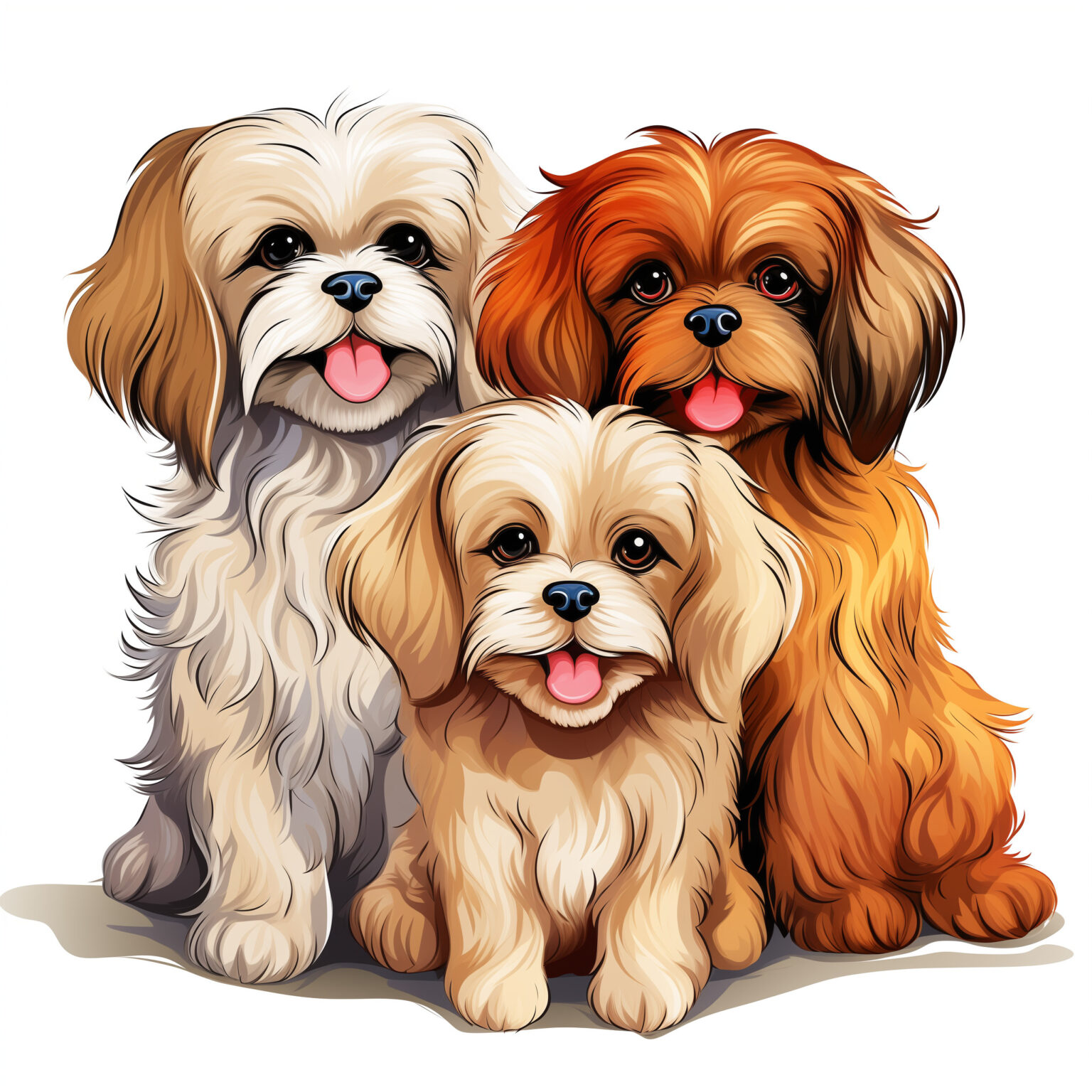 Coloring Pages Of Cute Dogs | Coloring Pages Mimi Panda
