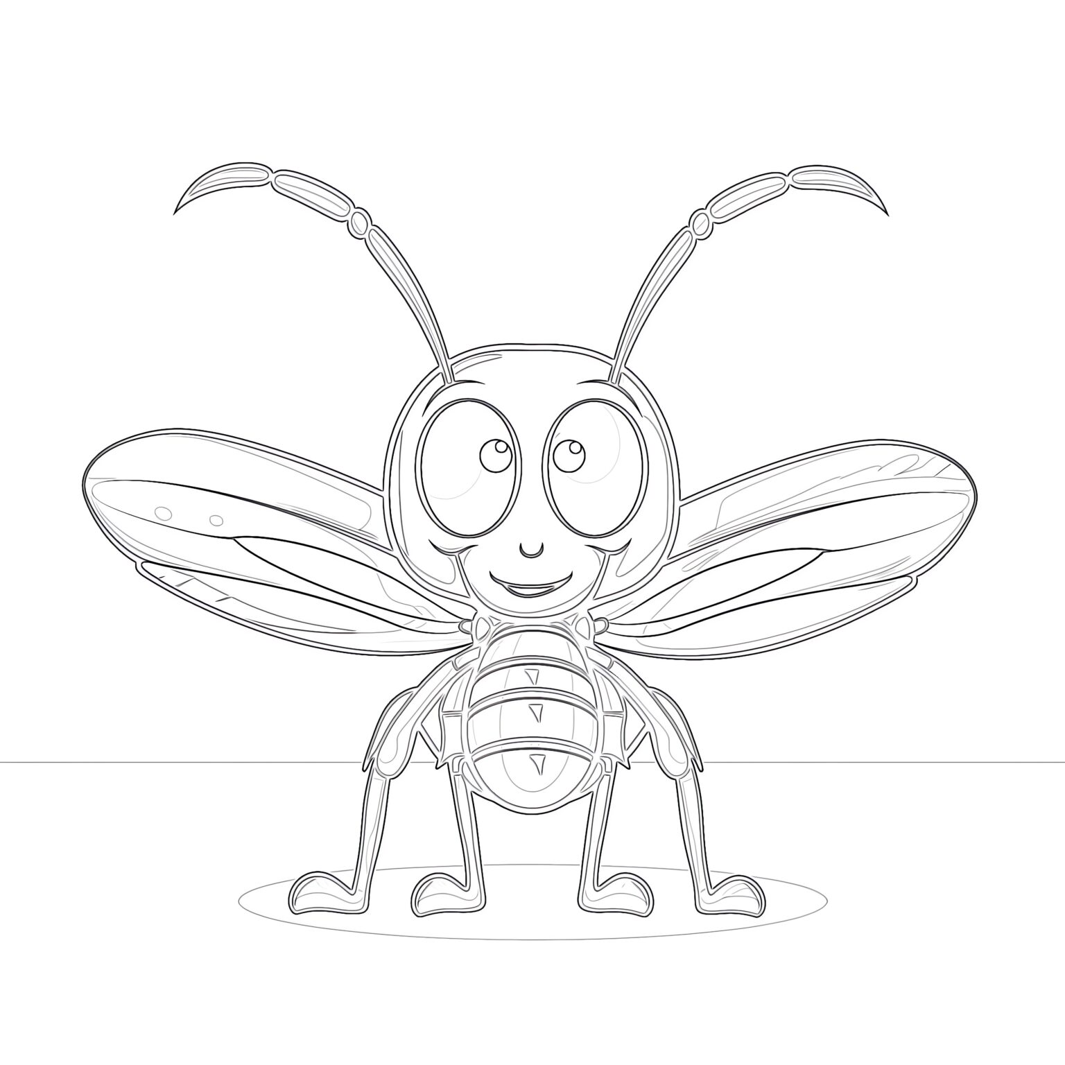 Cute Insect Coloring Pages | Coloring Pages Mimi Panda