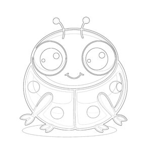 Cute Ladybug Coloring Pages | Coloring Pages Mimi Panda