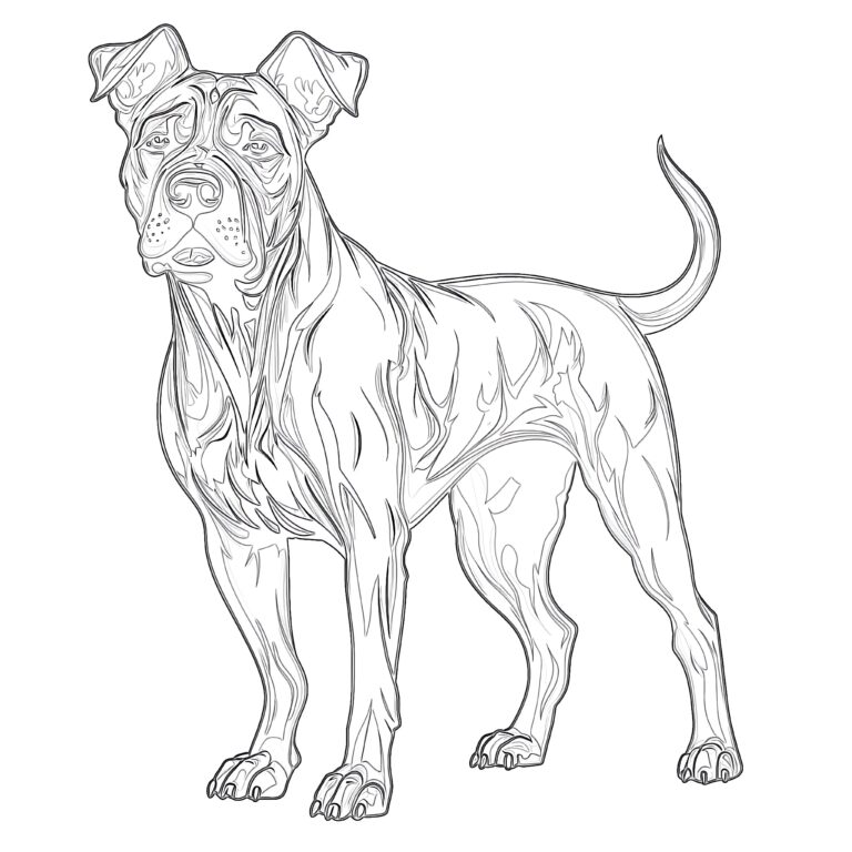 Coloring Pages Of Realistic Puppies | Coloring Pages Mimi Panda