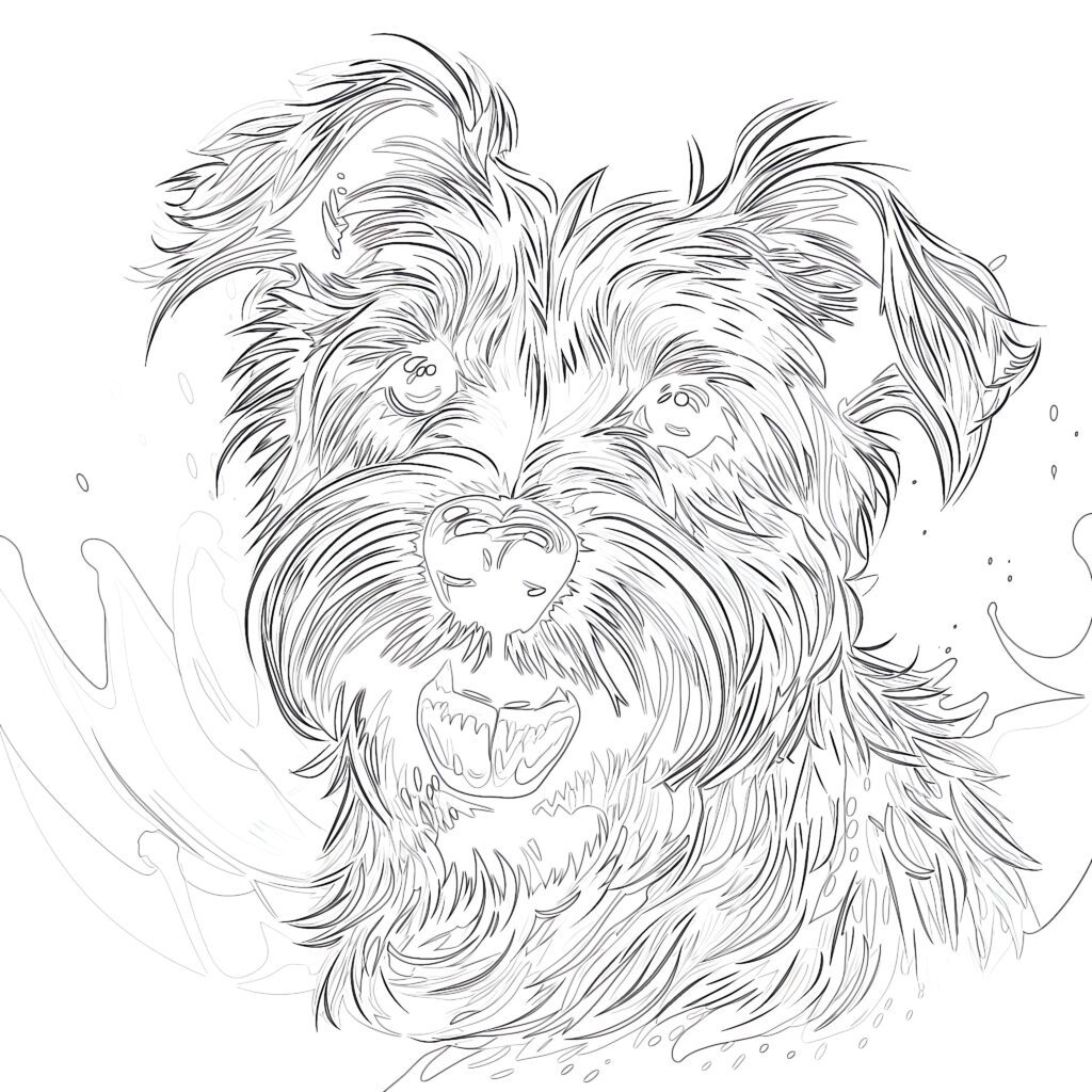 Boxer Dog Coloring Page | Coloring Pages Mimi Panda
