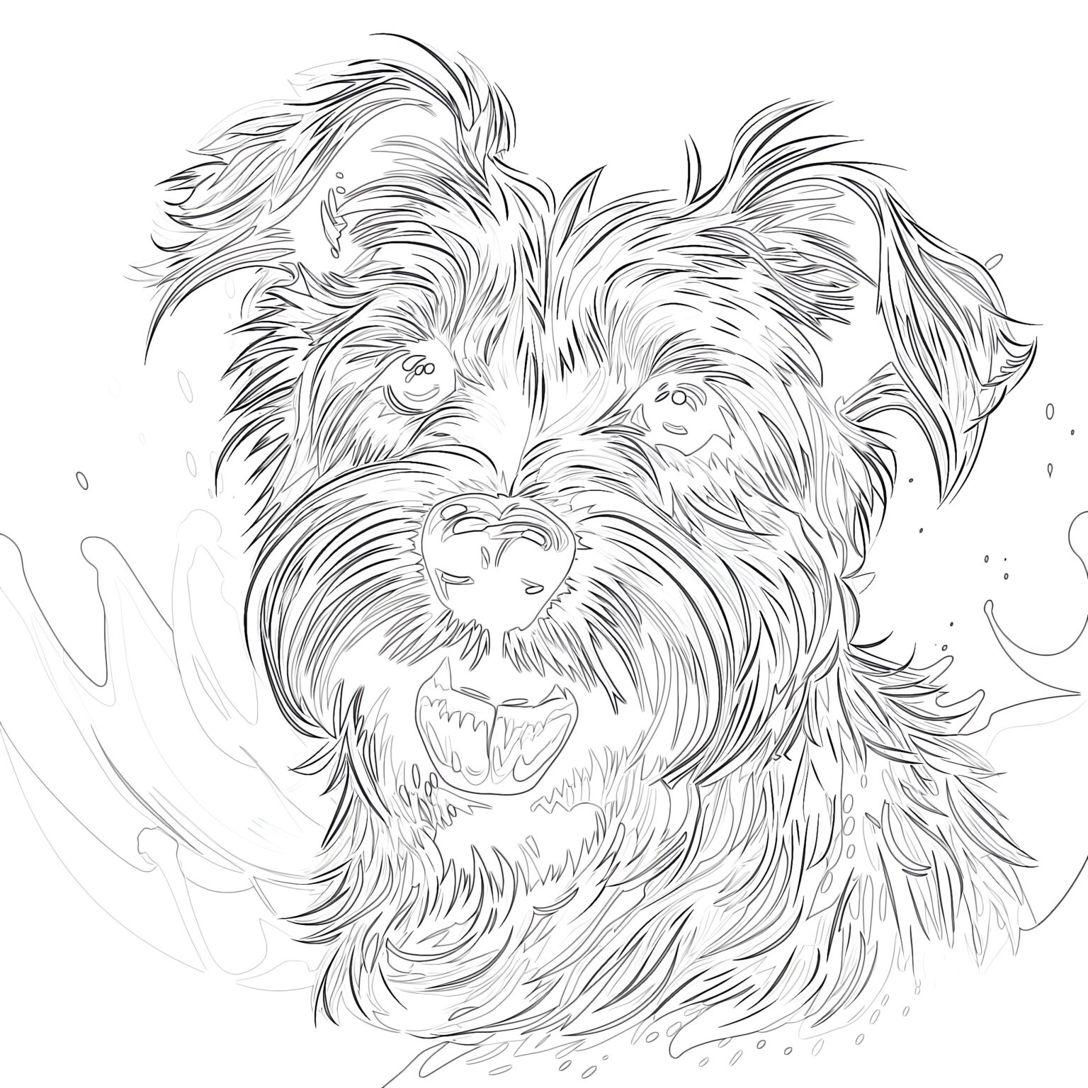 Boxer Dog Coloring Page | Coloring Pages Mimi Panda