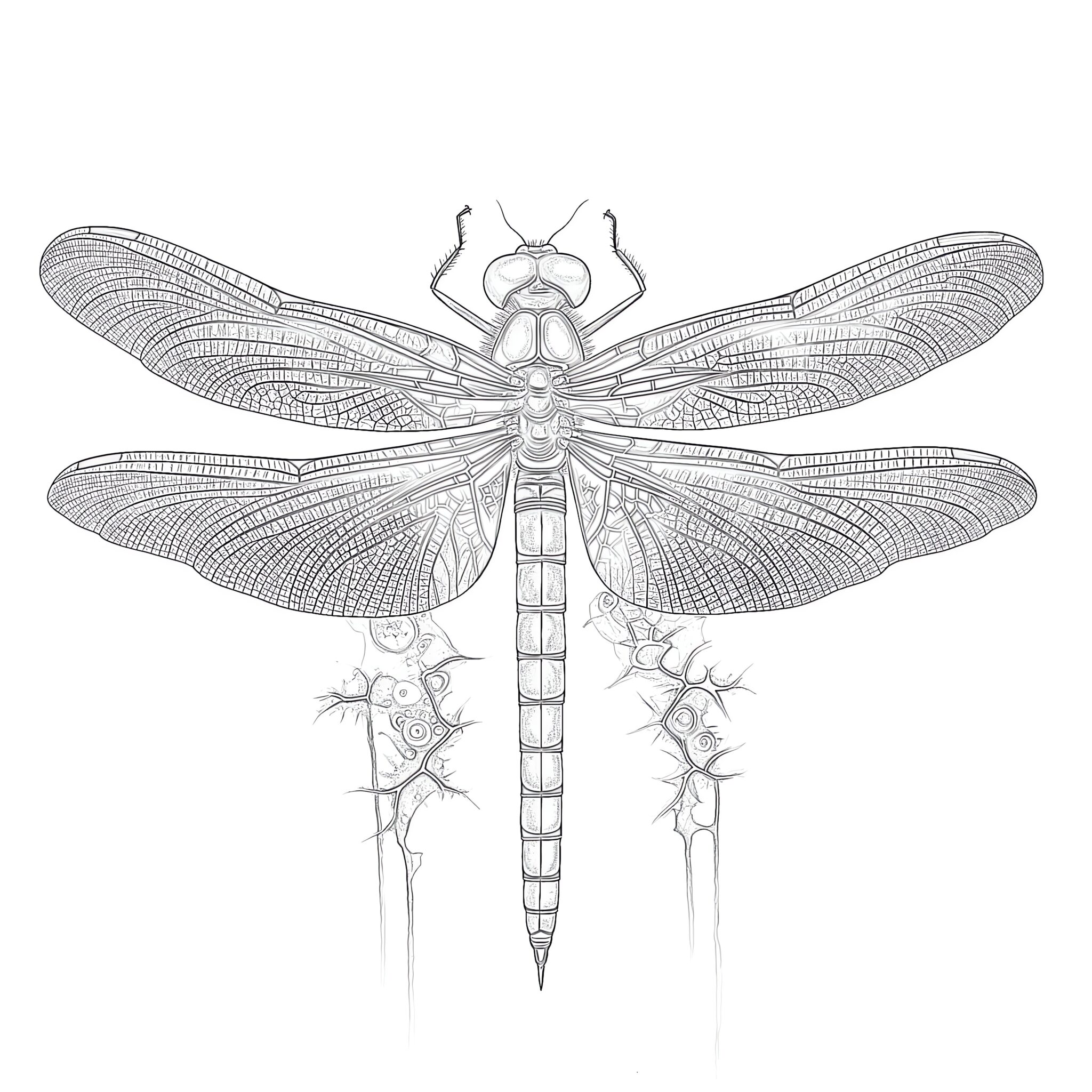 Dragonfly Coloring Pages For Adults | Coloring Pages Mimi Panda