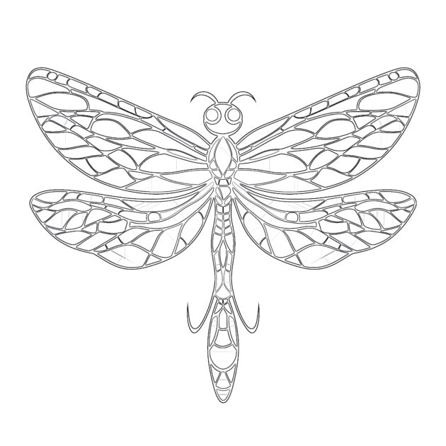 Dragonfly Coloring Pages To Print | Coloring Pages Mimi Panda