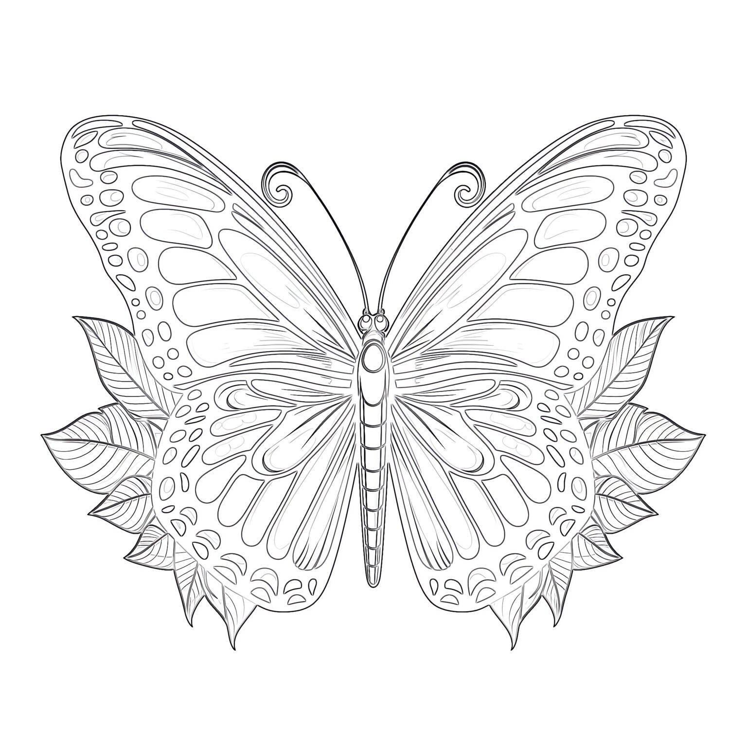 Free Printable Monarch Butterfly Coloring Pages | Coloring Pages Mimi Panda