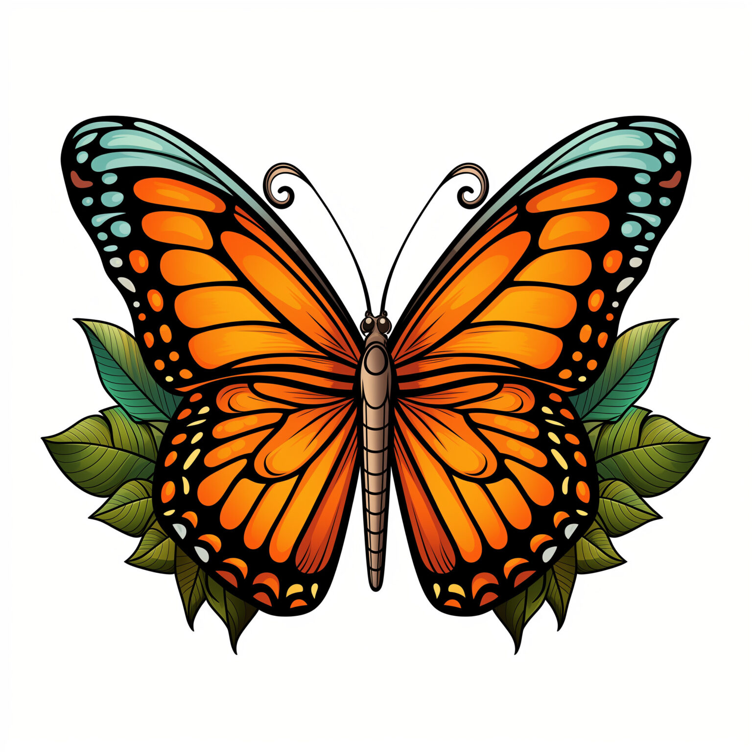 Free Printable Monarch Butterfly Coloring Pages | Coloring Pages Mimi Panda