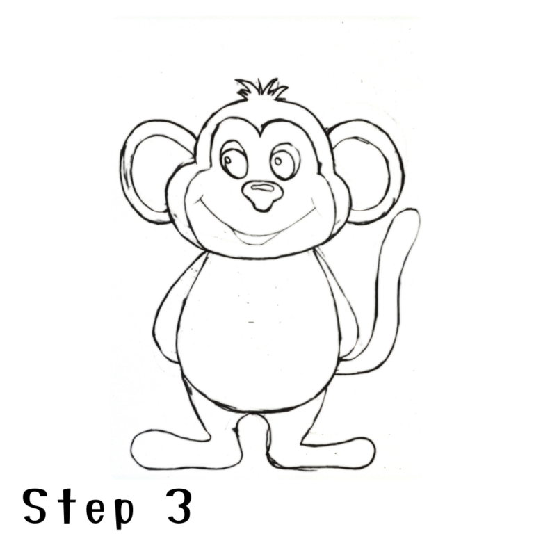 How to Draw a Monkey: A Step-by-Step | How to Mimi Panda