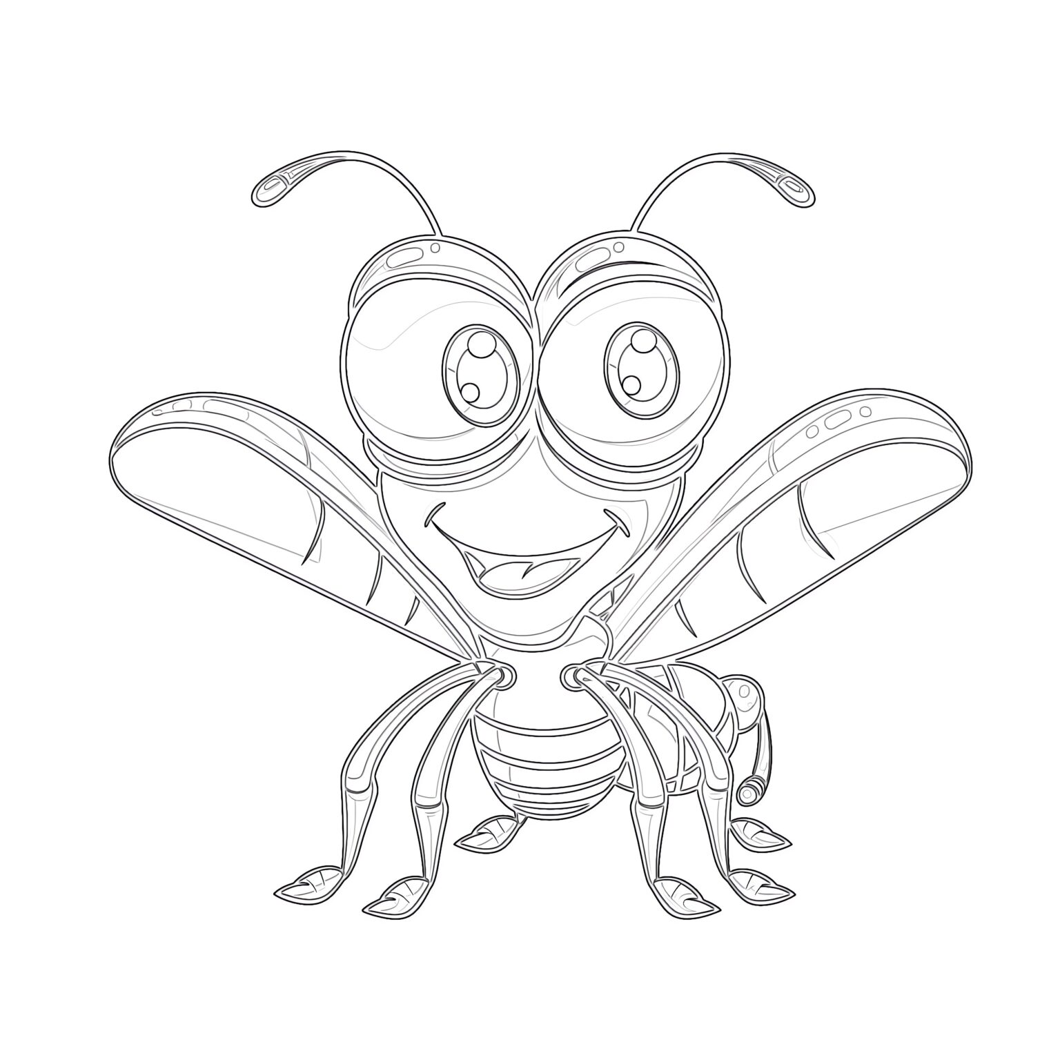 Insect Coloring Page | Coloring Pages Mimi Panda