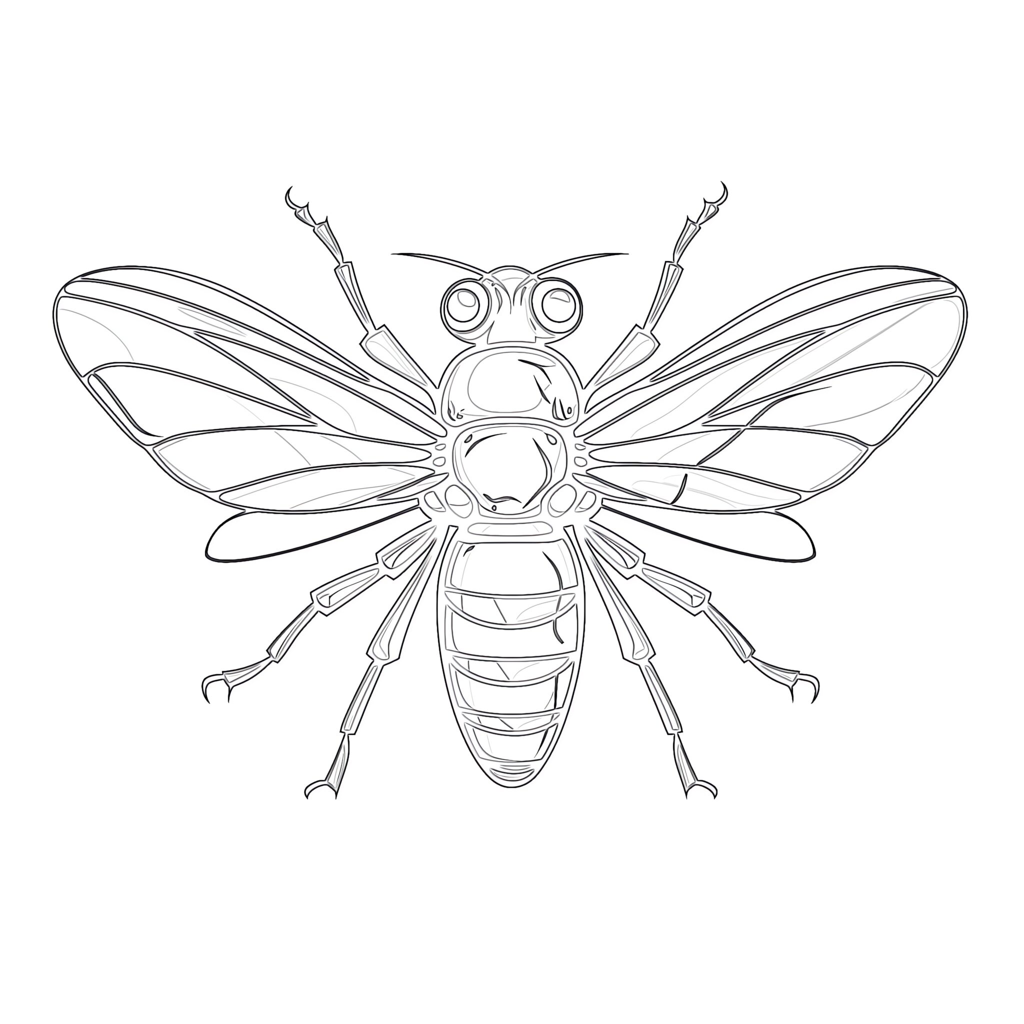 Insect Coloring Pages Printable | Coloring Pages Mimi Panda