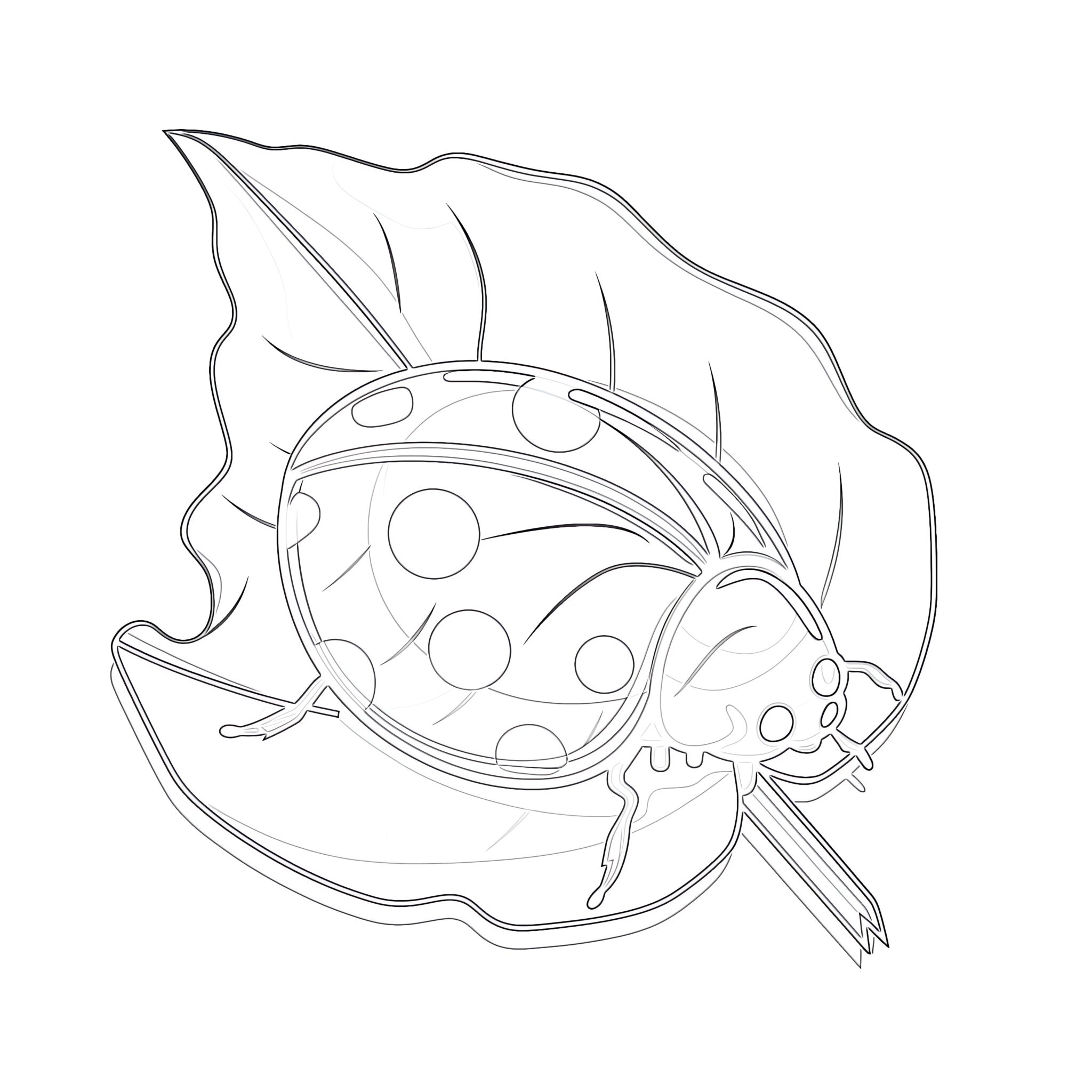 Ladybug Coloring Pages For Preschoolers | Coloring Pages Mimi Panda