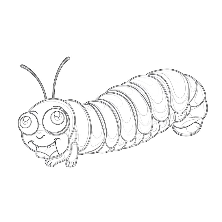 Larva Coloring Pages | Coloring Pages Mimi Panda