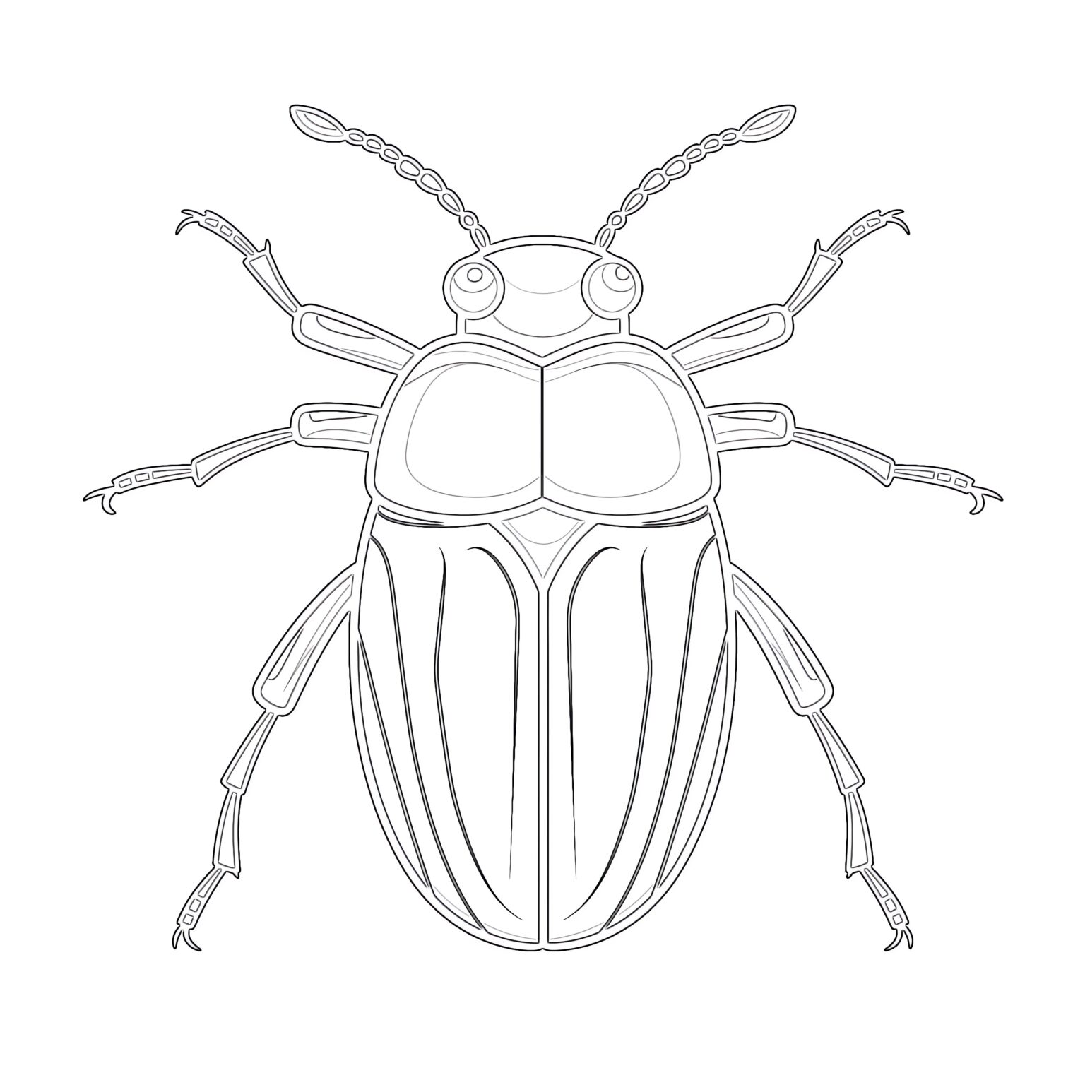 Preschool Insect Coloring Pages | Coloring Pages Mimi Panda